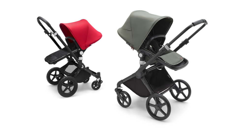 Bugaboo Cameleon 3 Plus seat and bassinet pram Black sun canopy, black fabrics, aluminium ...